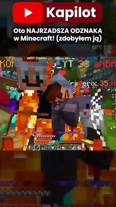 Zdobyłem NajrzadszĄ OdznakĘ W Minecraft Part 14 Shorts Youtube
