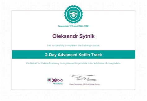 Oleksandr Sytnik On Linkedin Rabobank Continuouslearning Kotlin Xebia