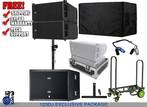 2 Rcf Hdl6 A With Rcf Sub 8006 As Subwoofer Package