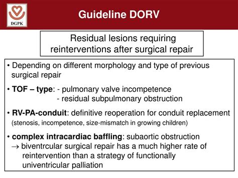 Ppt Dgpk Guideline Double Outlet Right Ventricle Dorv Powerpoint