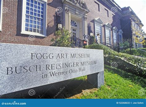Fogg Art Museum Cambridge Massachusetts Editorial Photography Image