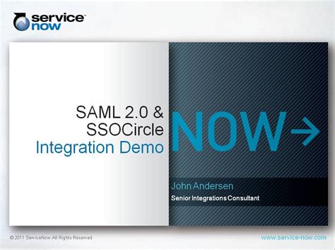Configuring Servicenow For Saml 20 John Andersen