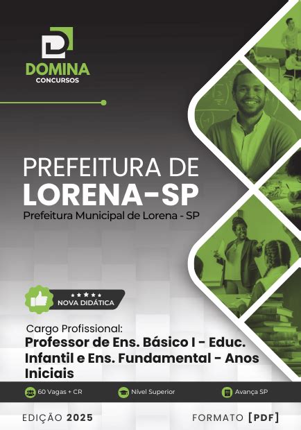 Apostila Professor De Anos Iniciais Lorena Sp 2025 Domina