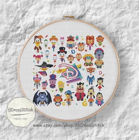 Cross Stitch Patternmini Pixel Cartoon Hero Cross Stitch Chart
