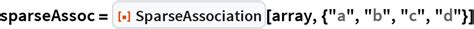 Sparseassociation Wolfram Function Repository