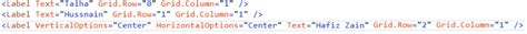Understanding Grid In Xamarin Forms