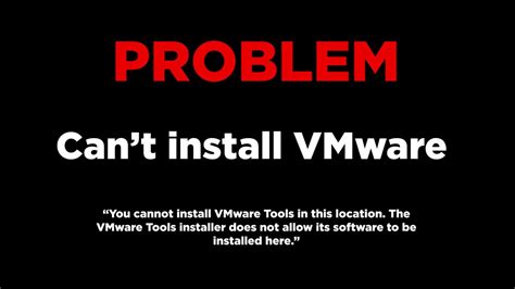 Can T Install VMware Tools You Cannot Install VMware Tools In This Location YouTube