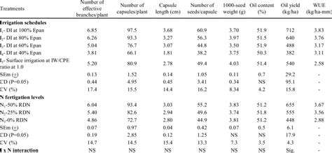 Effect Of Irrigation Schedules And N Fertigation Levels On Growth