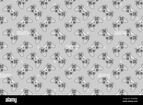 Video Game Controller Gamepad Background Gadgets And Devices Seamless Pattern Stock Photo Alamy