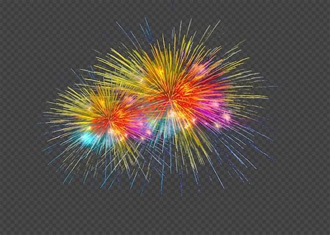 Premium Psd Fireworks Isolated Transparency Background