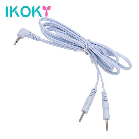 Ikoky Electro Stimulation Electric Shock Wire Sex Toys 2 4 Pin Cable