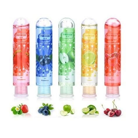 Sex Lubricant Flavored Edible Water Based Fruit Gel Foreplay Anal Lube