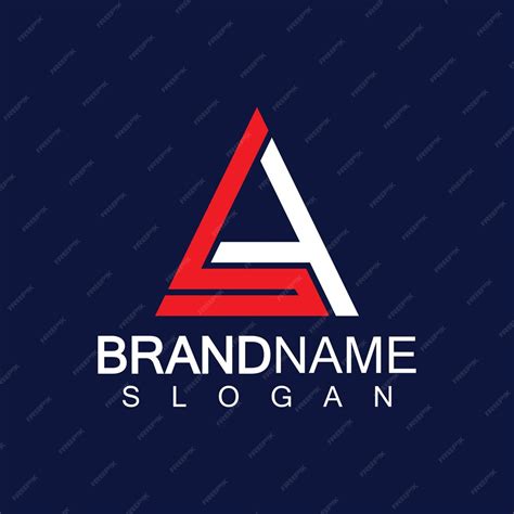 Premium Vector Creative Letter La Triangle Shape Monogram Logo