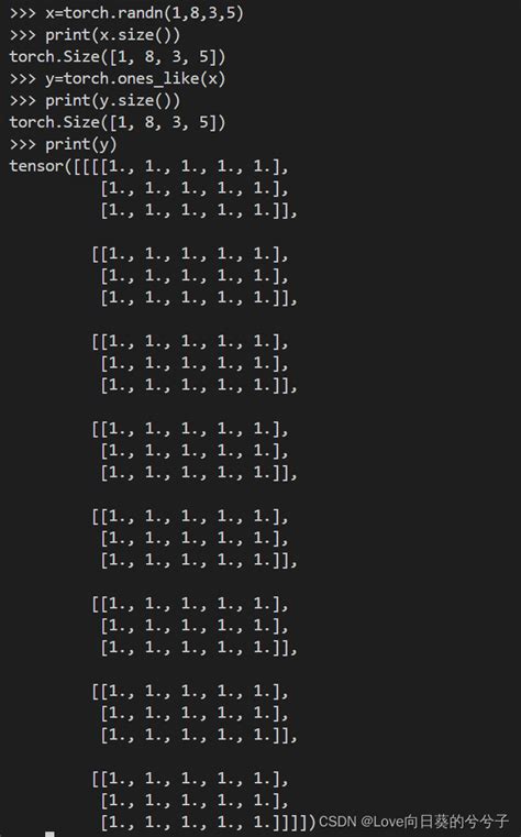 Pytorch之torchzeroslike，torchoneslike和tensor按索引赋值tensor索引赋值 Csdn博客