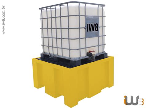 Pallets De Contenção De 1000 Litros Para Containers Tipo Ibc