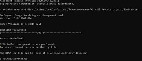 Windows 10 21h2 Proba Uruchomienia Net 35 Konczy Sie Bledem