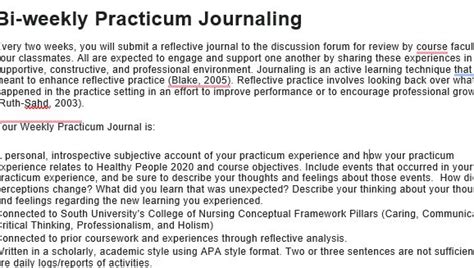 Solution Nsg4076 Week 6 Journal Bi Weekly Practicum Scholarly Guider