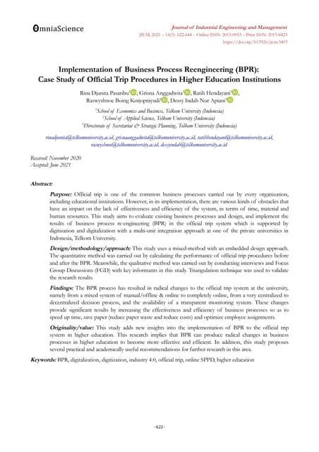 Bpr Process Frameworkpdf