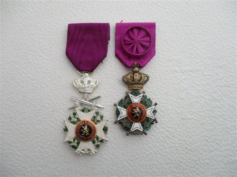Belgique 2x Ordre De Chevalier Croix Dofficier Ordre De Catawiki