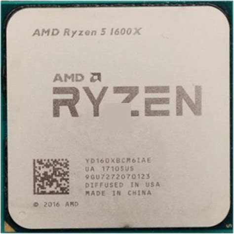 Amazon.com: Computer Components AMD Ryzen 5 1600X R5 1600X 3.6 GHz Six ...