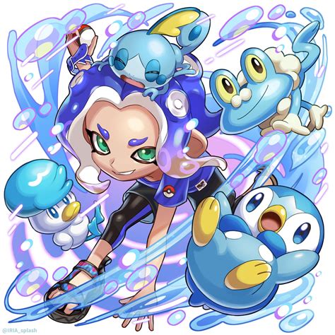 Octoling Piplup Sobble Octoling Girl Quaxly And More Pokemon