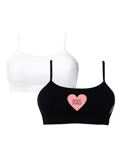 Buy Girls Pack Of 2 Double Layer Premium Cotton Non Wired Non Padded
