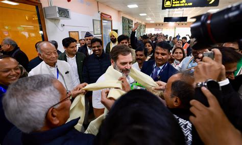 Bharat Jodo Nyay Yatra Rahul Gandhi Receives Warm Welcome From Party