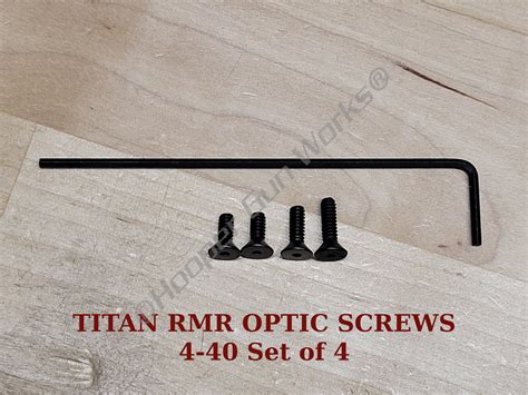 4 40 Black Rmr Optic Screws For Hgw Titan Glock Slides 17 19 26 20 21 34 43 48 … With Trijicon