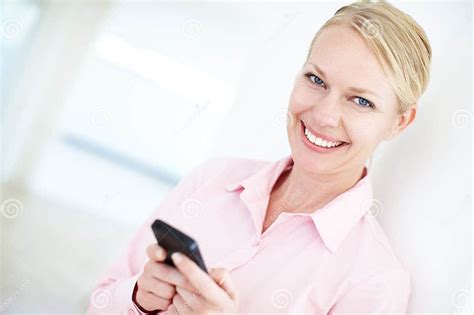 Happy Woman Portrait And Typing With Phone For Communication Social