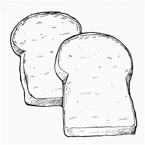 Bread Slice Coloring Pages