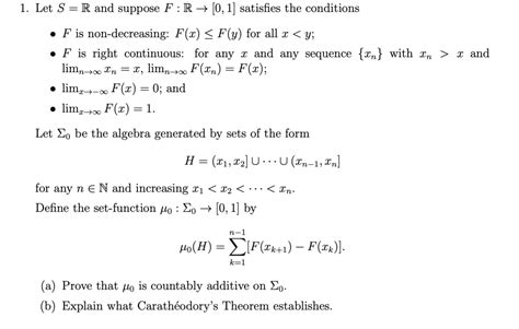 solved 1 let s r and suppose f r → [0 1] satisfies the