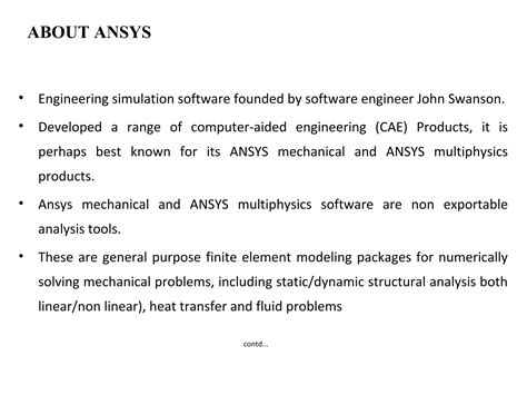 Fea Using Ansys Ppt