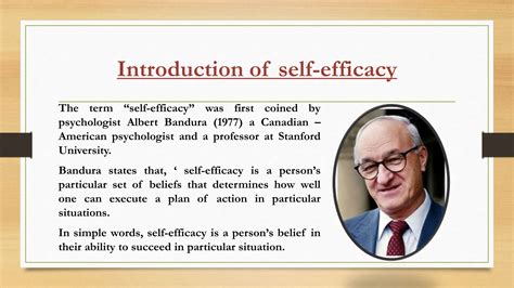 Banduras Theory Of Self Efficacy Ppt
