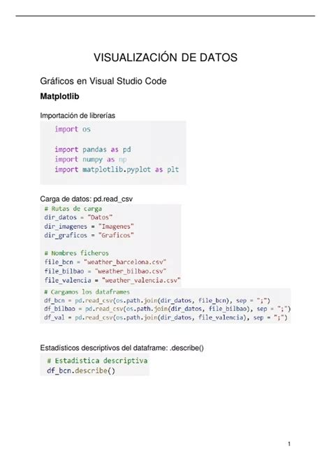 Gráficos básicos en python Matplotlib Seaborn Plotly Gráficos en Visual Studio Code