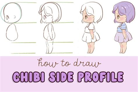 How To Draw A Chibi Side Profile Draw Cartoon Style