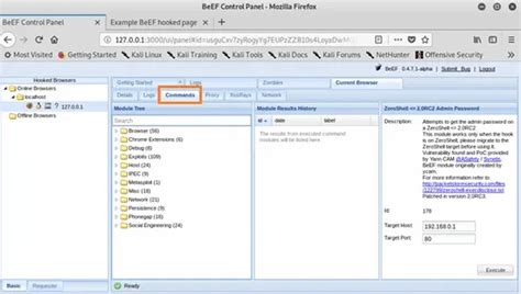 Using The Browser Exploitation Framework Beef To Hook A Browser