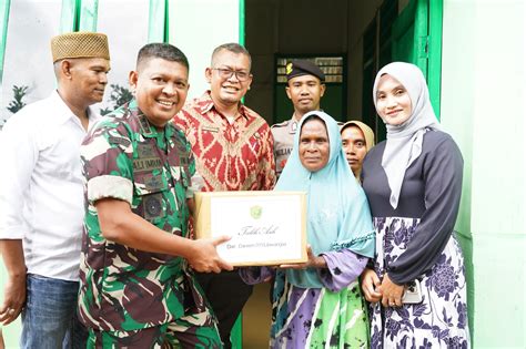 Jelang HUT Ke 79 TNI Danrem Lilawangsa Serahkan Dua Rumah Untuk Warga