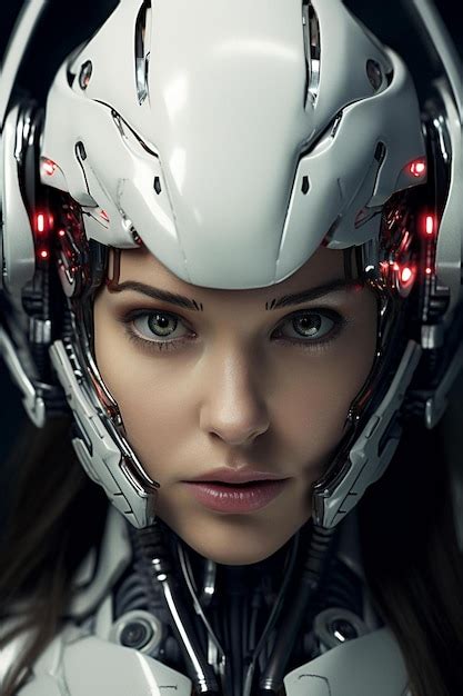 Premium Ai Image Cyborg Girl