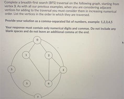 Solved Complete a breadth-first search (BFS) traversal on | Chegg.com