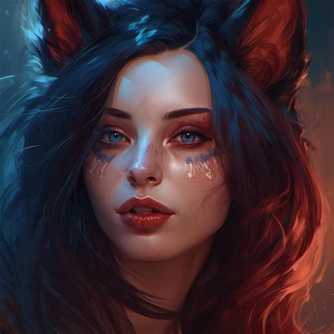 Premium Photo A Portrait Of Cat Woman Generative Ai