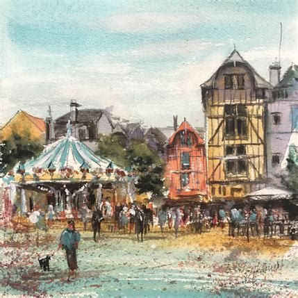 Peinture Troyes n Fontaine Argence par Hoffmann Elisabeth Carré d artistes