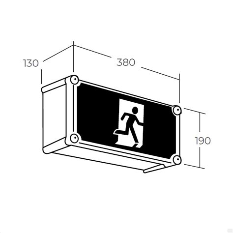 Weatherproof 24m And 40m Clevertronics Au Emergency Exit Lights