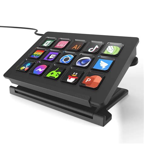 Lcd Programmable Custom Keyboard 15 Key Shortcut The Lapmount