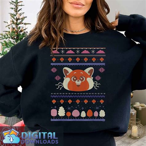 Turning Red Christmas Png Funny Christmas Png Turning Red Etsy