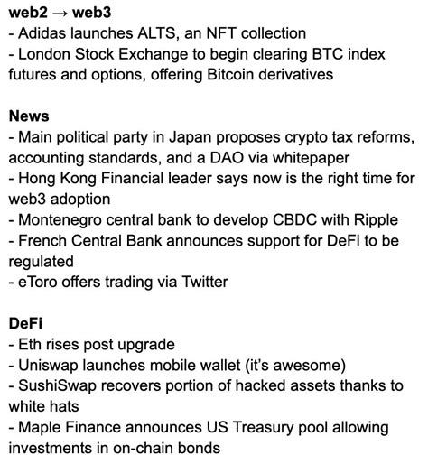 Glenn Rachlin On Linkedin A List Of What Happened In Web3 Last Week 👇