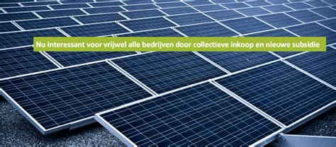 Deelname Collectieve Inkoop Zonnepanelen Werkgeverskring Enter