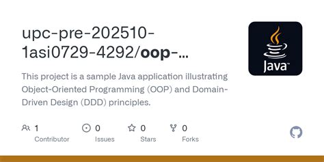 Github Upc Pre 202510 1asi0729 4292oop Sample This Project Is A