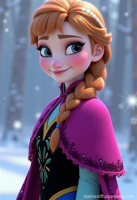 Anna From Frozen Stable Diffusion Online