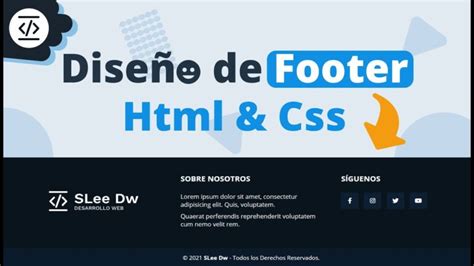 Optimiza Tu Footer Con Redes Sociales Usando HTML Y CSS