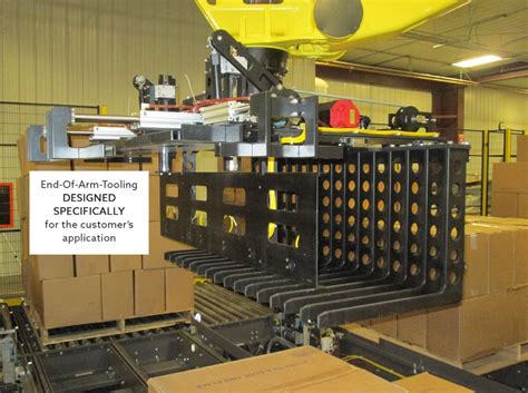 Choosing The Right End Of Arm Tool For Robotic Palletizing End Of Line Packaging